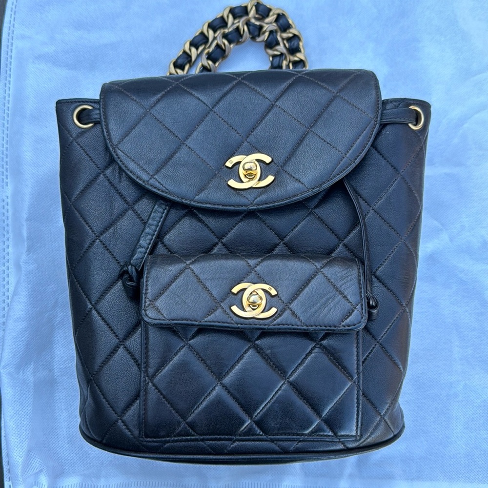 100% Authentic Vintage Chanel Duma Backpack In Brown - Gem